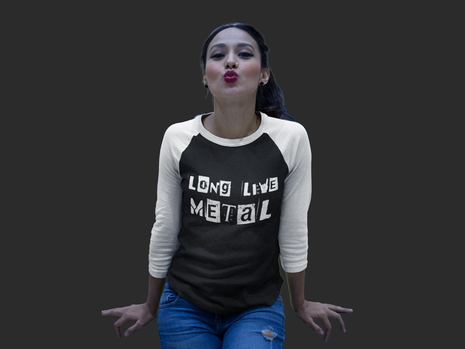 Long Live Metal Unisex Raglan – Heavy Metal Zen